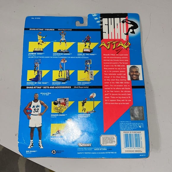 Kenner | Toys | Bnwt Shaq Attack Overhead Smash Action Figure | Poshmark